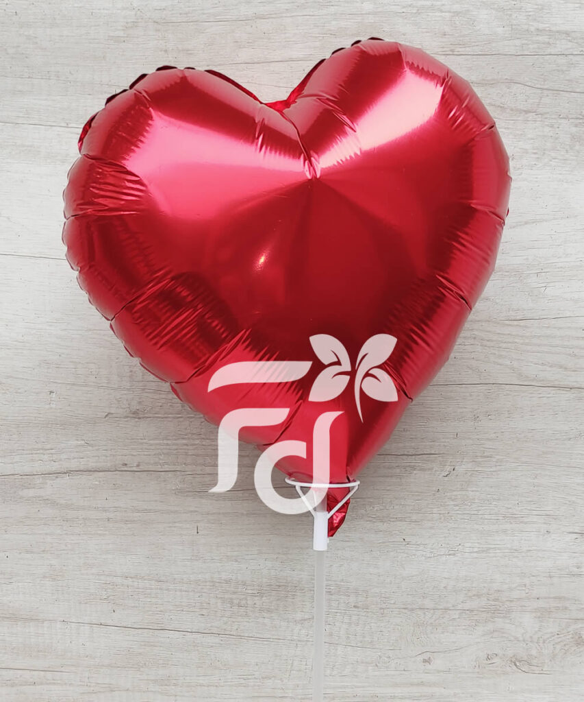 Globo 18″ Corazón Rojo Metálico – FIORE DETALLES